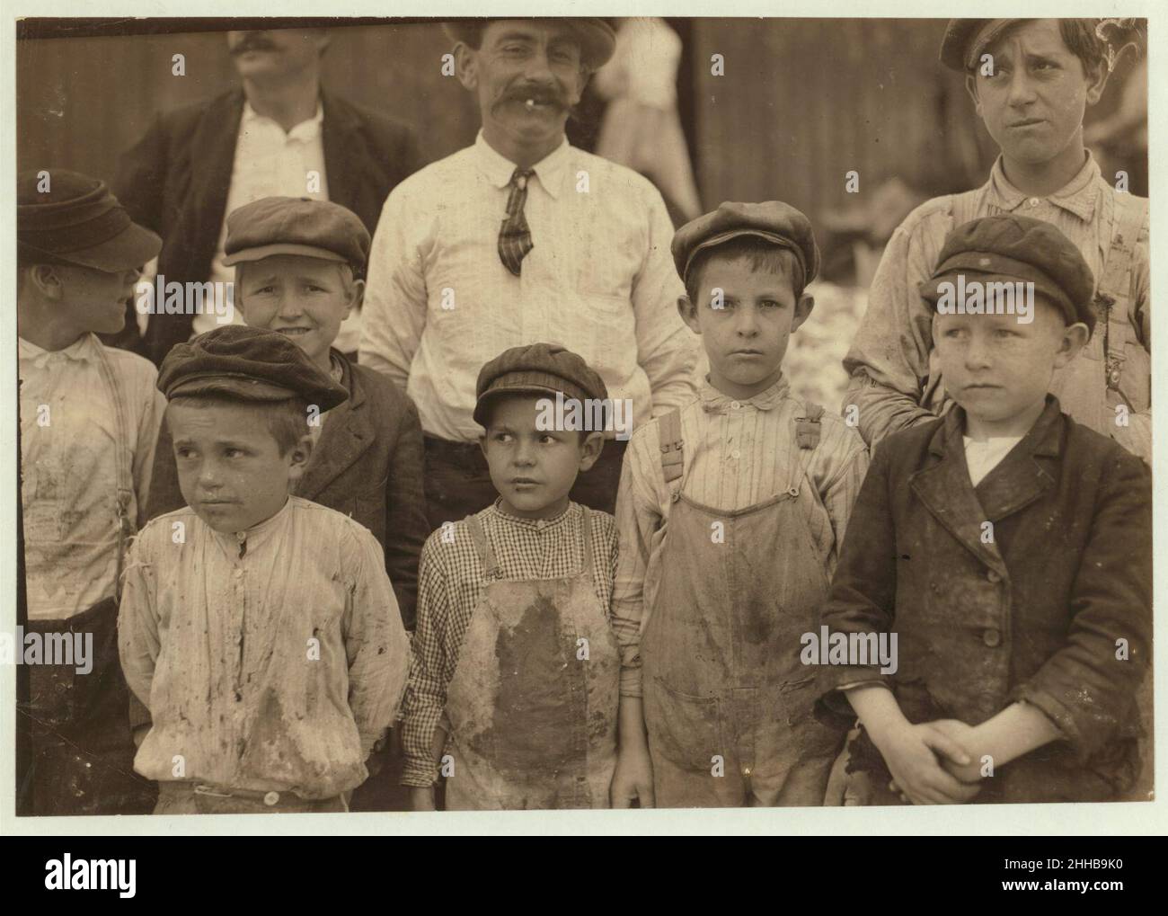 Some of the young shrimp-pickers working at the Dunbar, Lopez, Dukate ...