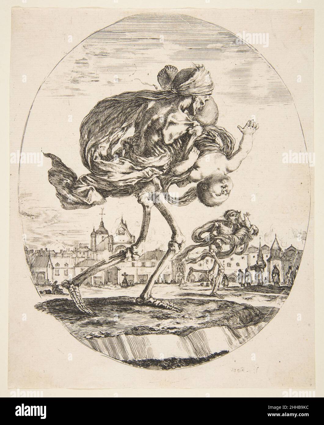 Death Carrying an Infant, from 'The five deaths' (Les cinq Morts) ca ...