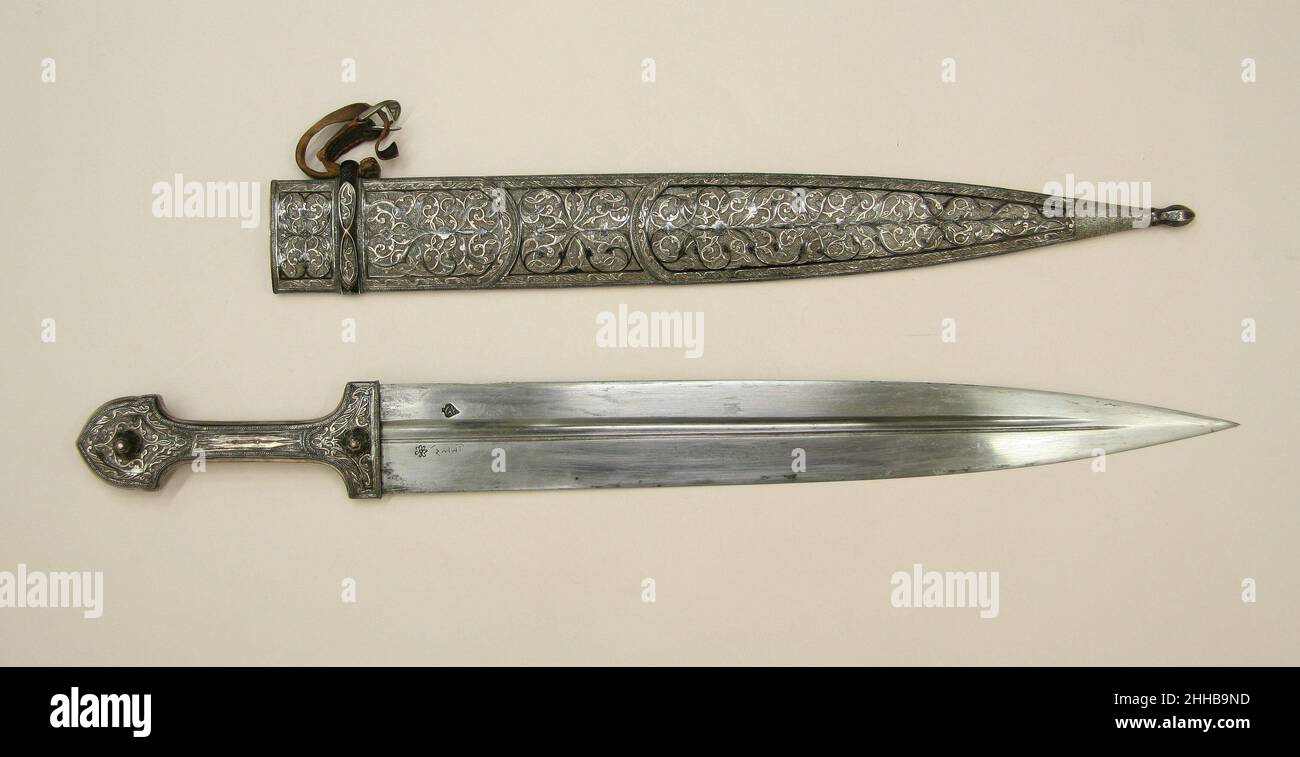 Dagger (Kindjal) with Scabbard dated A.H. 1234/A.D 1818–19 Caucasian ...