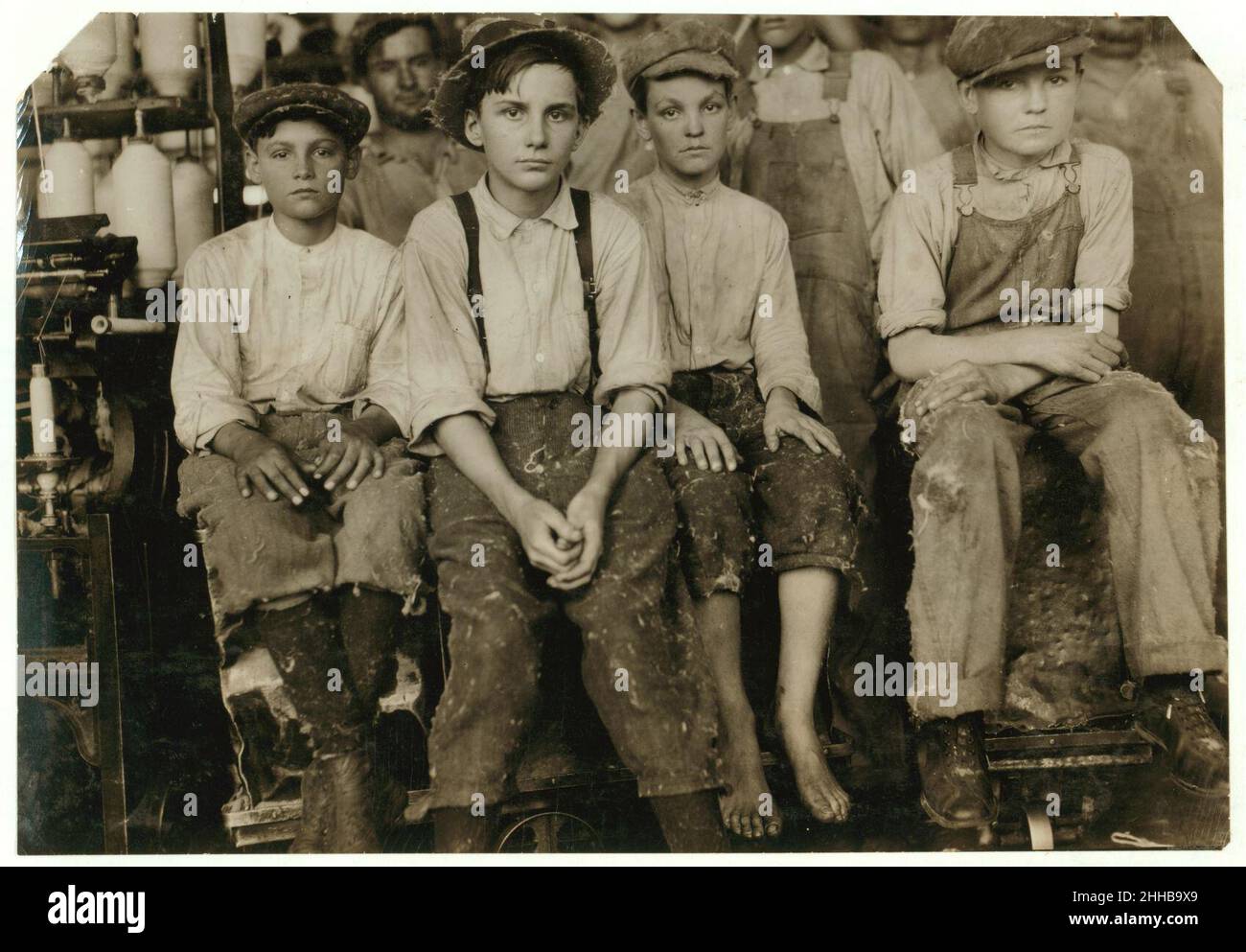 Some of the younger boys working in the Brazos Valley Cotton Mill at ...