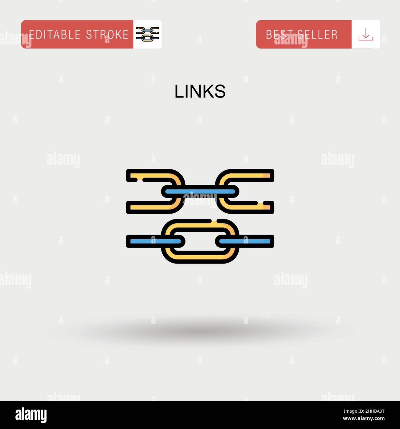 Links Simple vector icon Stock Vector Image & Art - Alamy