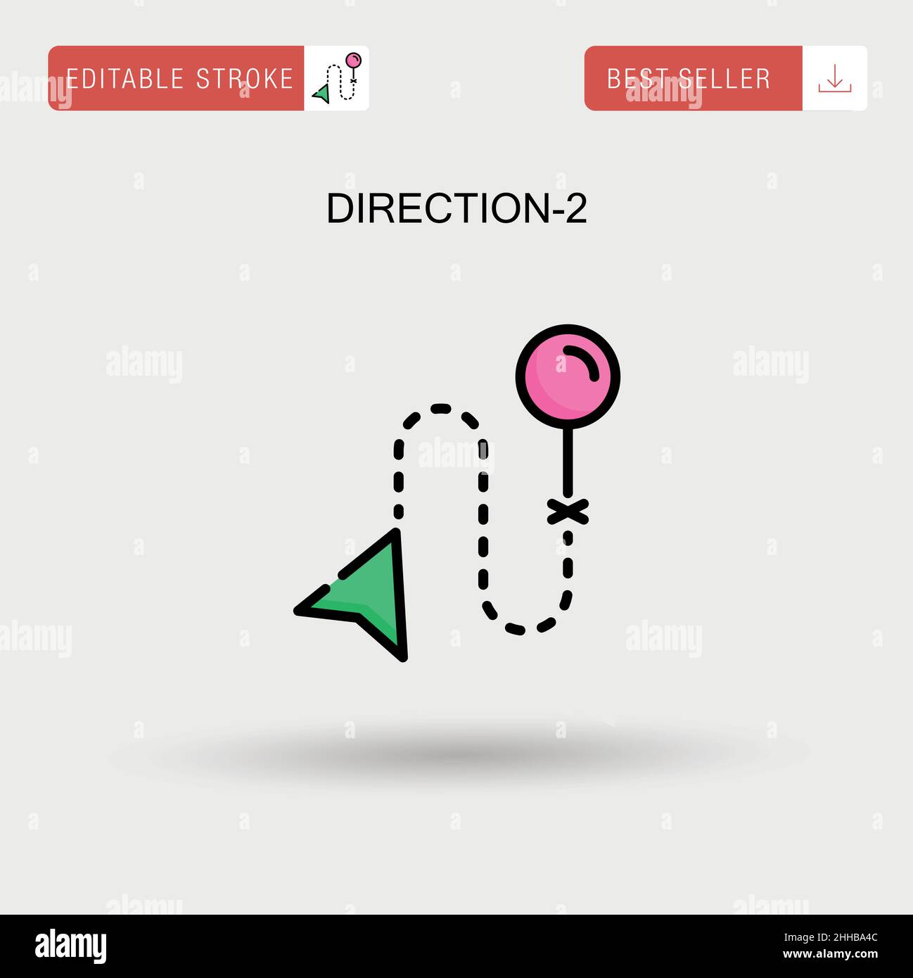 Direction path way icon hi-res stock photography and images - Alamy