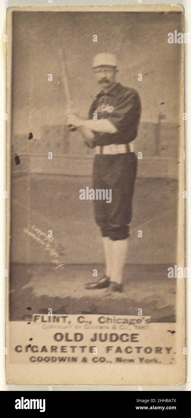 Frank Sylvester "Silver" Flint, Catcher, Chicago, from the Old Judge ...
