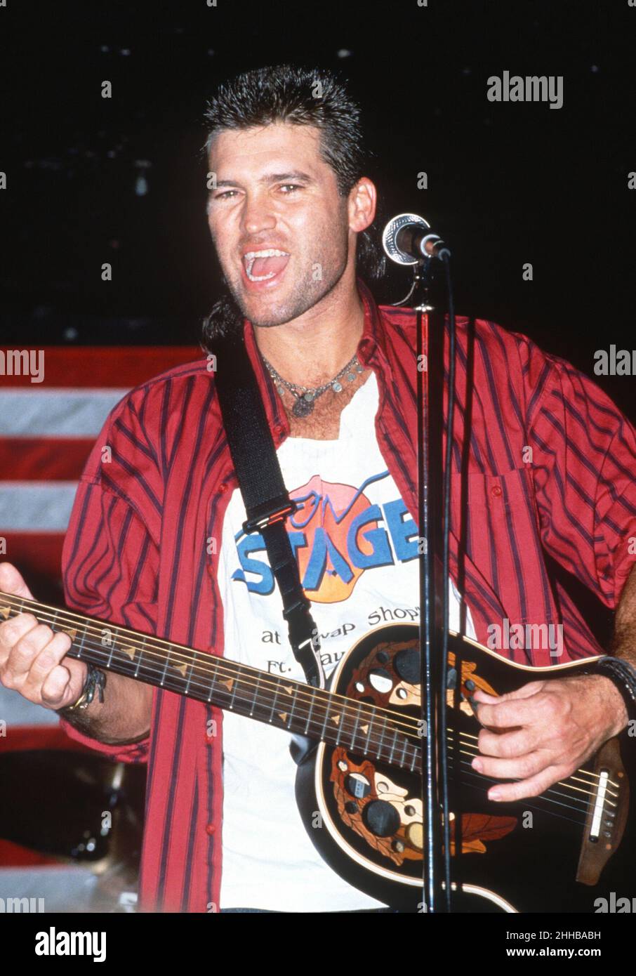 Billy Ray Cyrus performing in 1993 Credit: Ron Wolfson / Rock Negatives ...