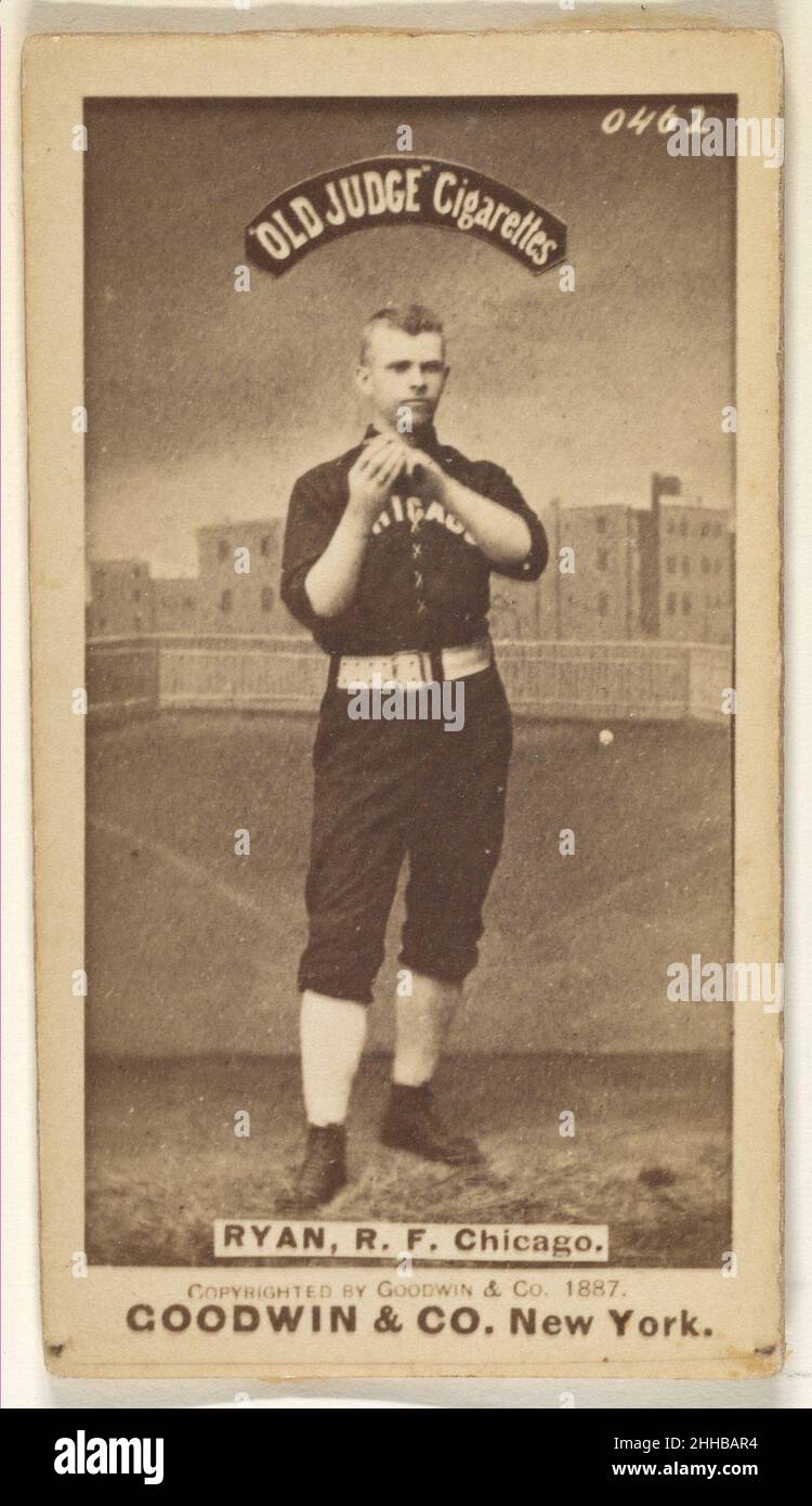 Ryan, Right Field, Chicago, from the Old Judge series (N172) for Old ...