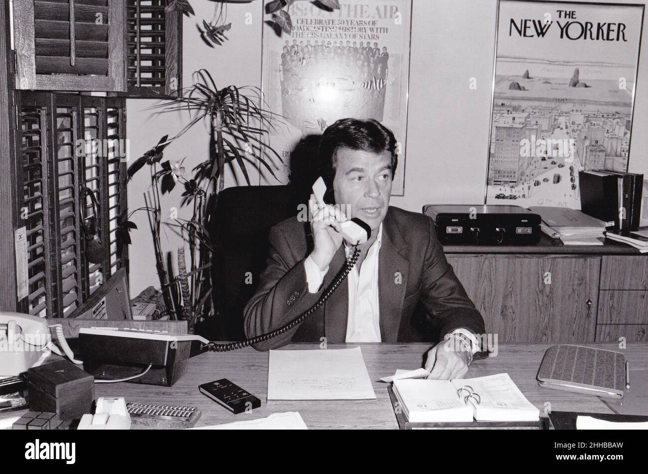 Dick Clark during Dick Clark In His Office - April 6, 1988 at Dick ...