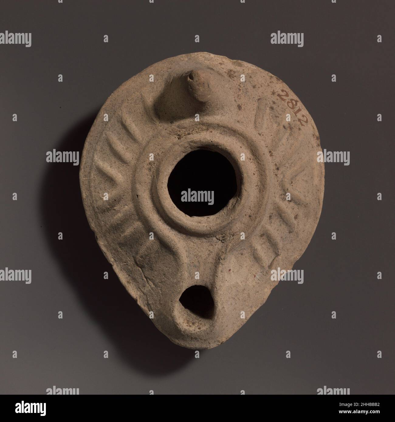 Terracotta oil lamp 7th century A.D. Roman Vessberg Type 19 (slipper ...