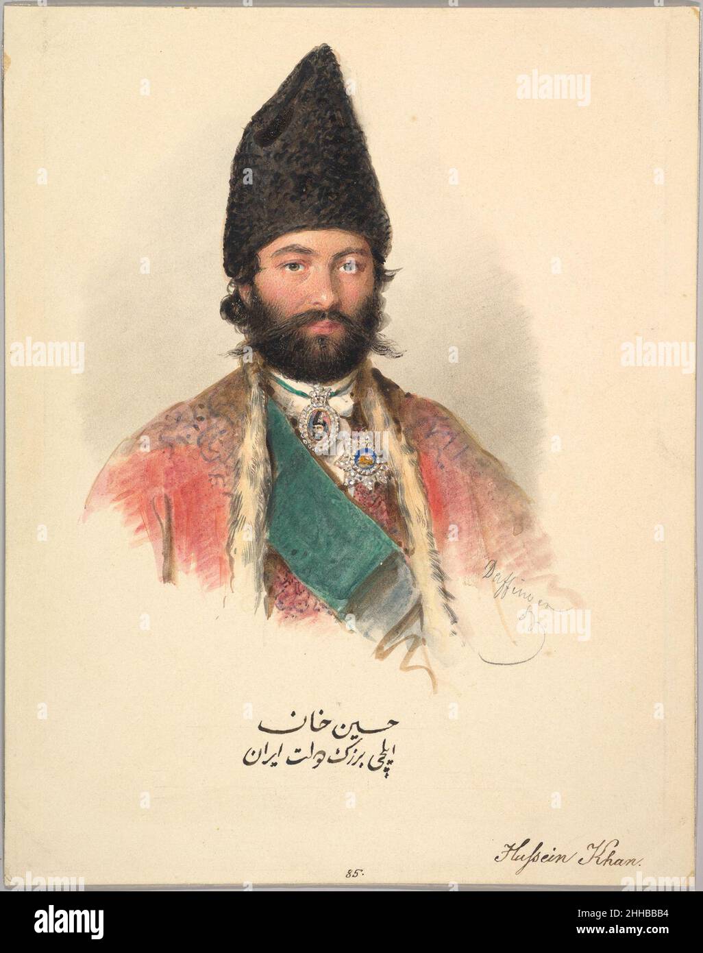 Hussein Khan 1839 Moritz Michael Daffinger Austrian. Hussein Khan ...