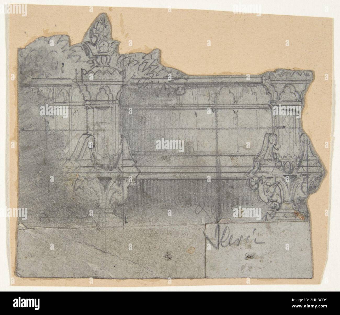 Design for a Stage Set at the Opéra, Paris 1830–90 Eugène Cicéri French ...