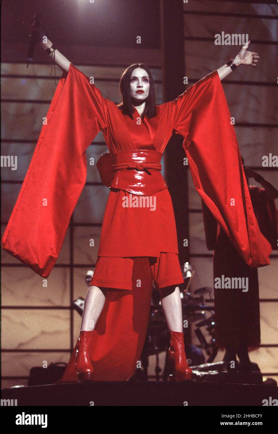 Los Angeles, CA. Madonna performs live at the 41st Annual Grammy Awards ...