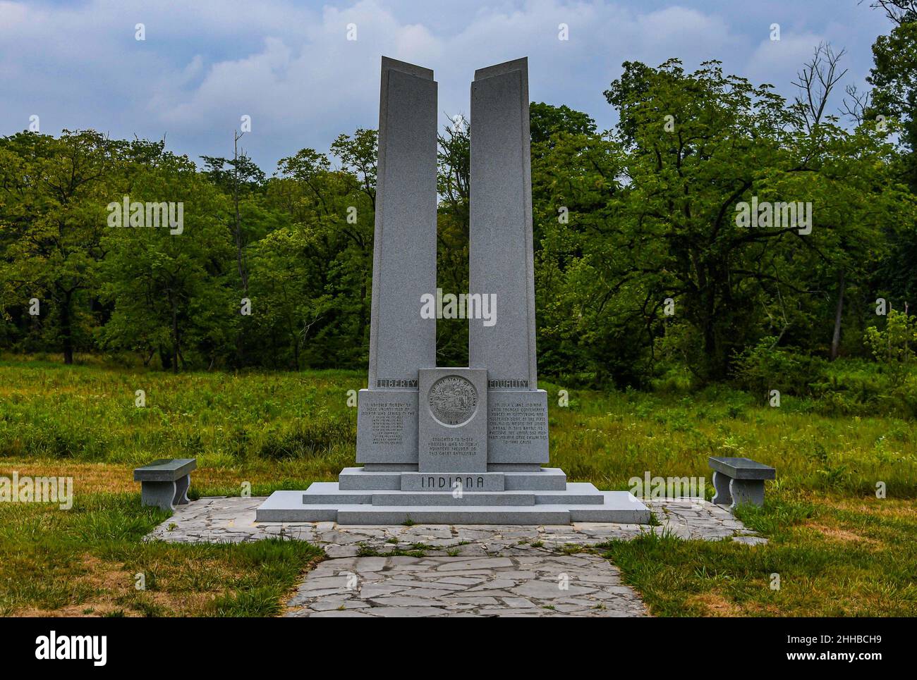 The State of Indiana Monument, Gettysburg National Military Park ...