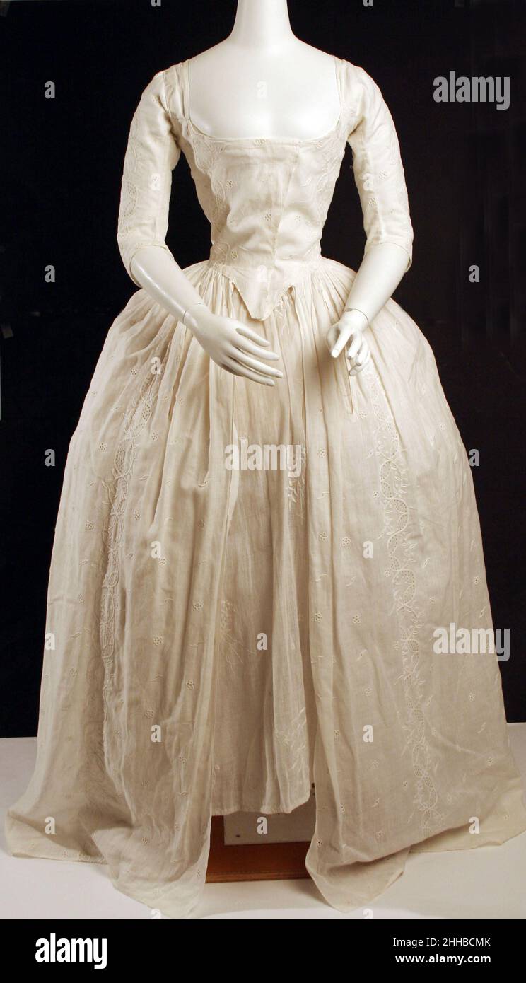 Robe à l'Anglaise ca. 1780 British. Robe à l'Anglaise 90385 Stock Photo ...