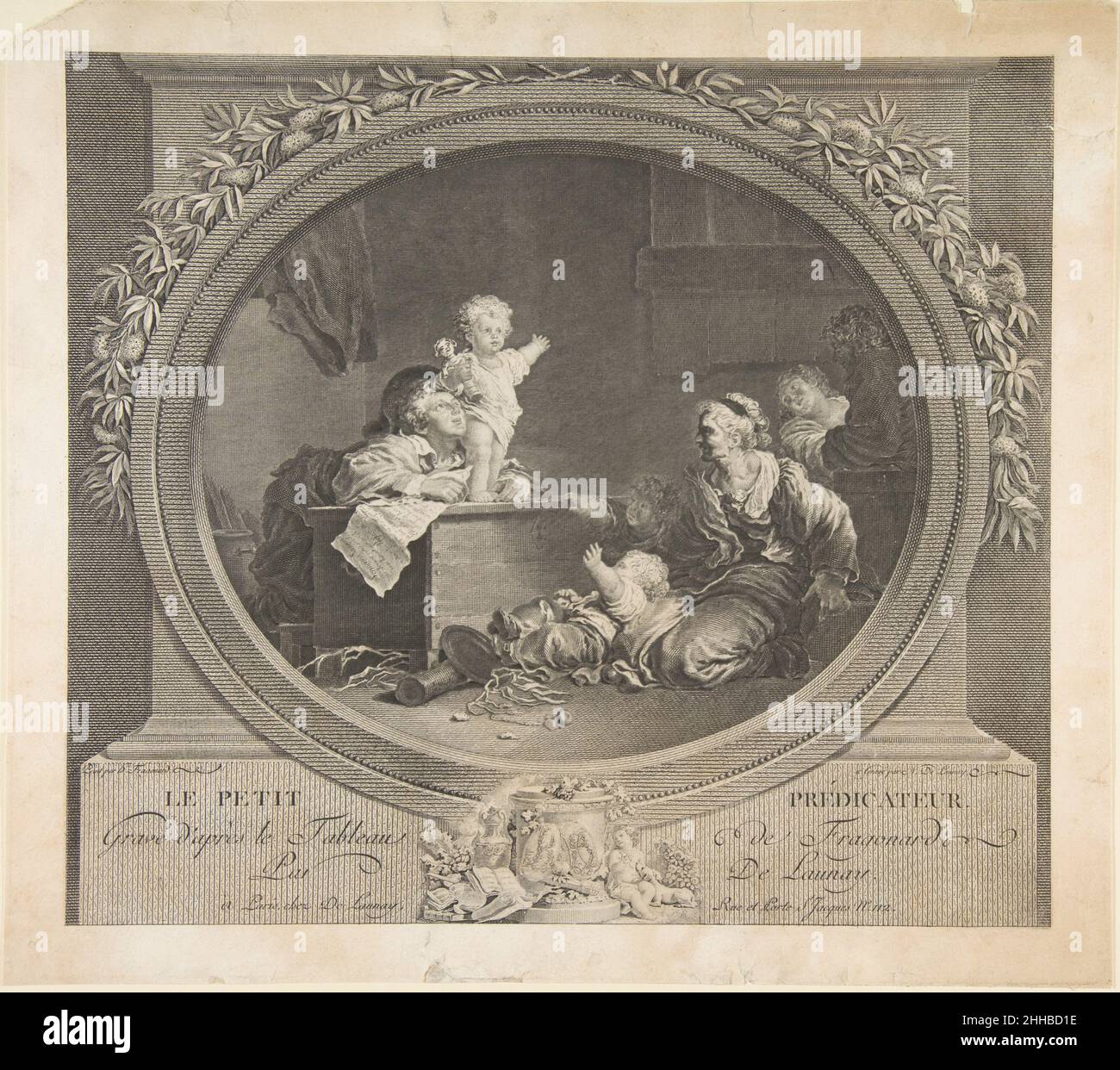 Le Petit Predicateur 18th century Nicolas de Launay French. Le Petit ...