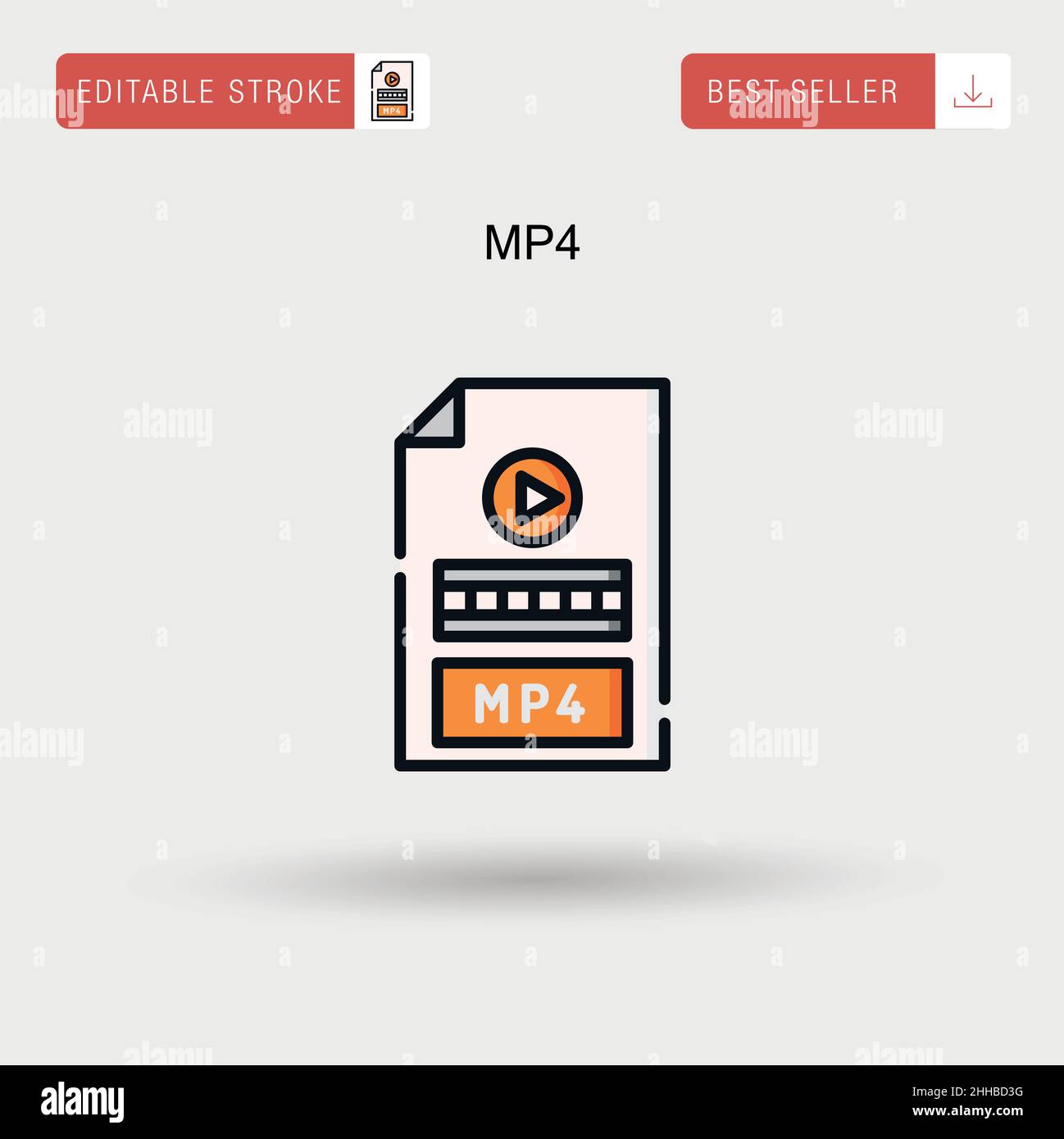 Mp4 file Stock Vector Images - Alamy