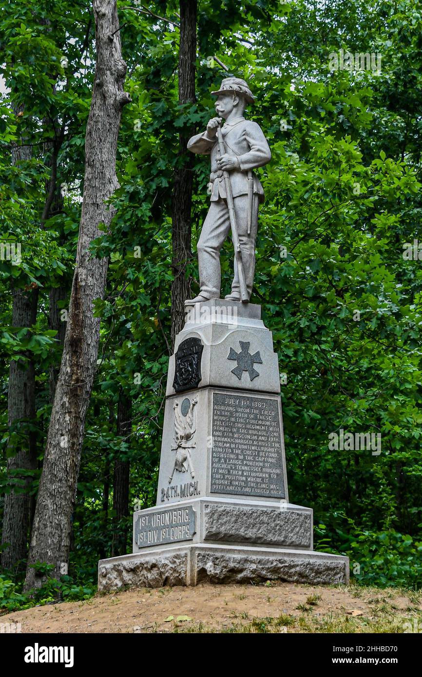 24th michigan infantry hi-res stock photography and images - Alamy