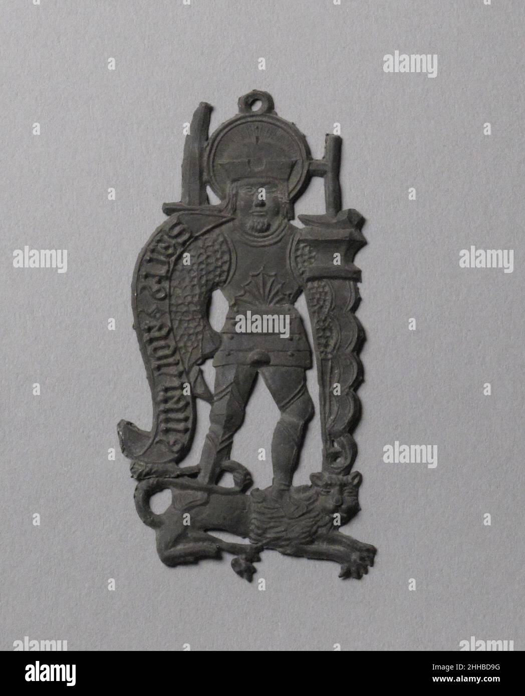 Pilgrim's Badge representing Saint Adrian 1480–1500 South Netherlandish ...