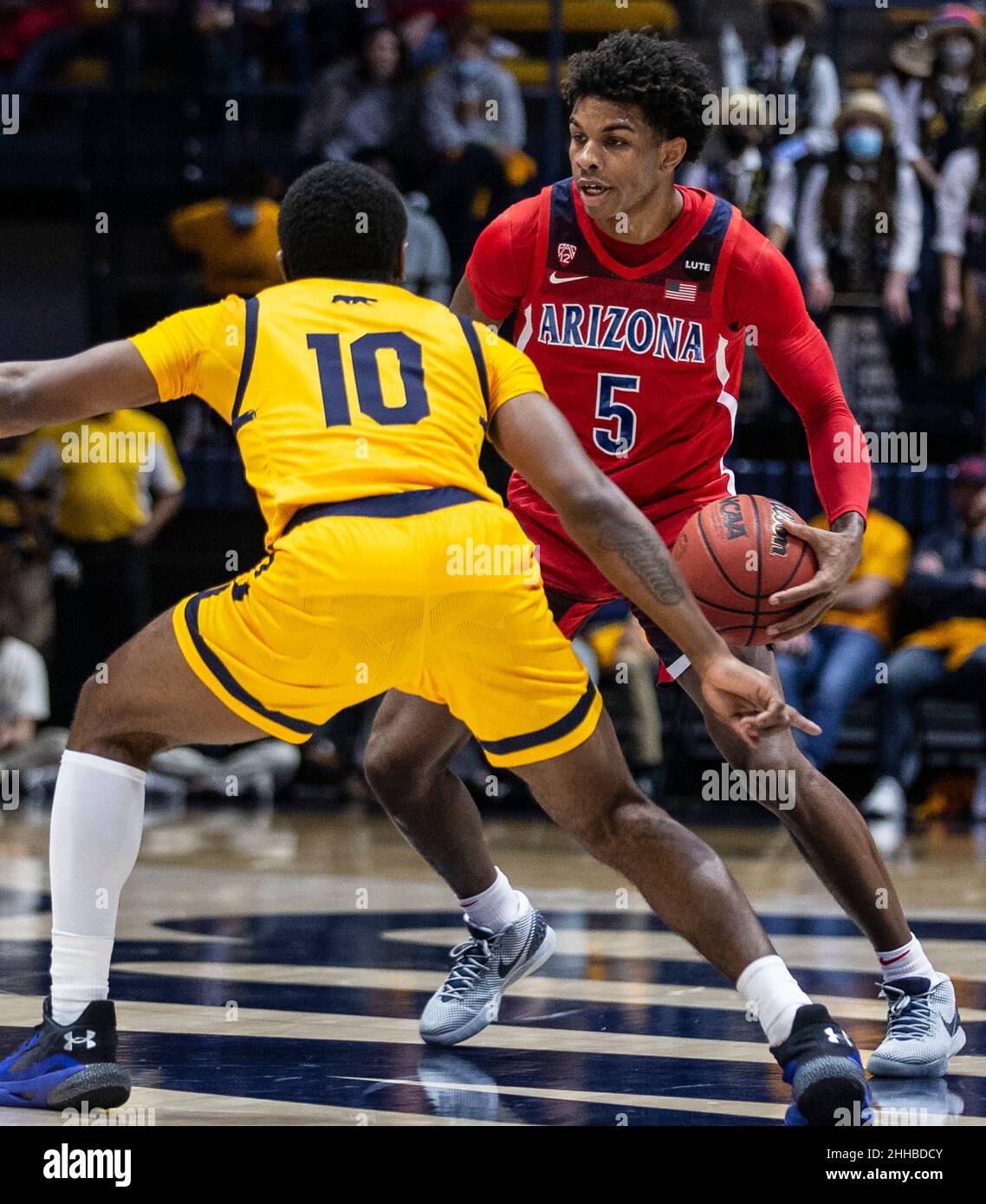 January 23 2022 Berkeley, CA U.S.A. Arizona guard Justin Kier (5 ...