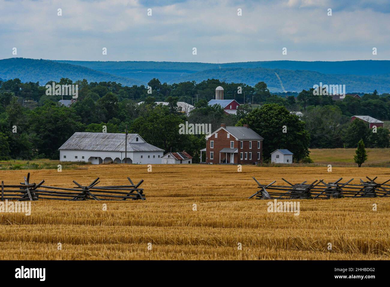 Gettysburg Farm and Wheatfields, Gettysburg National Military Park ...