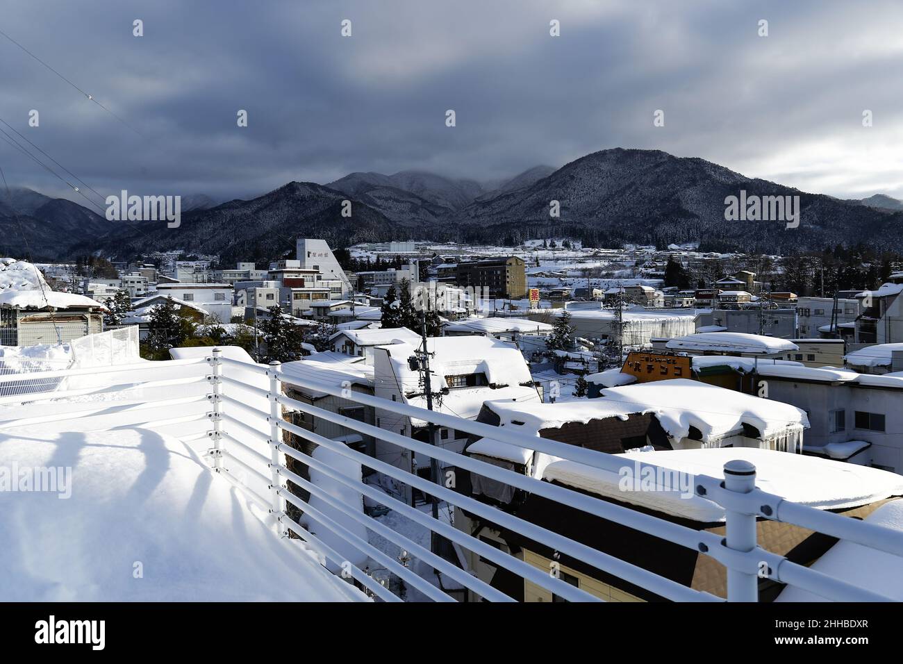 Yudanaka, Nagano, Japan, 2022/22/01 , Yudanaka Onsen in winter 21/22 ...