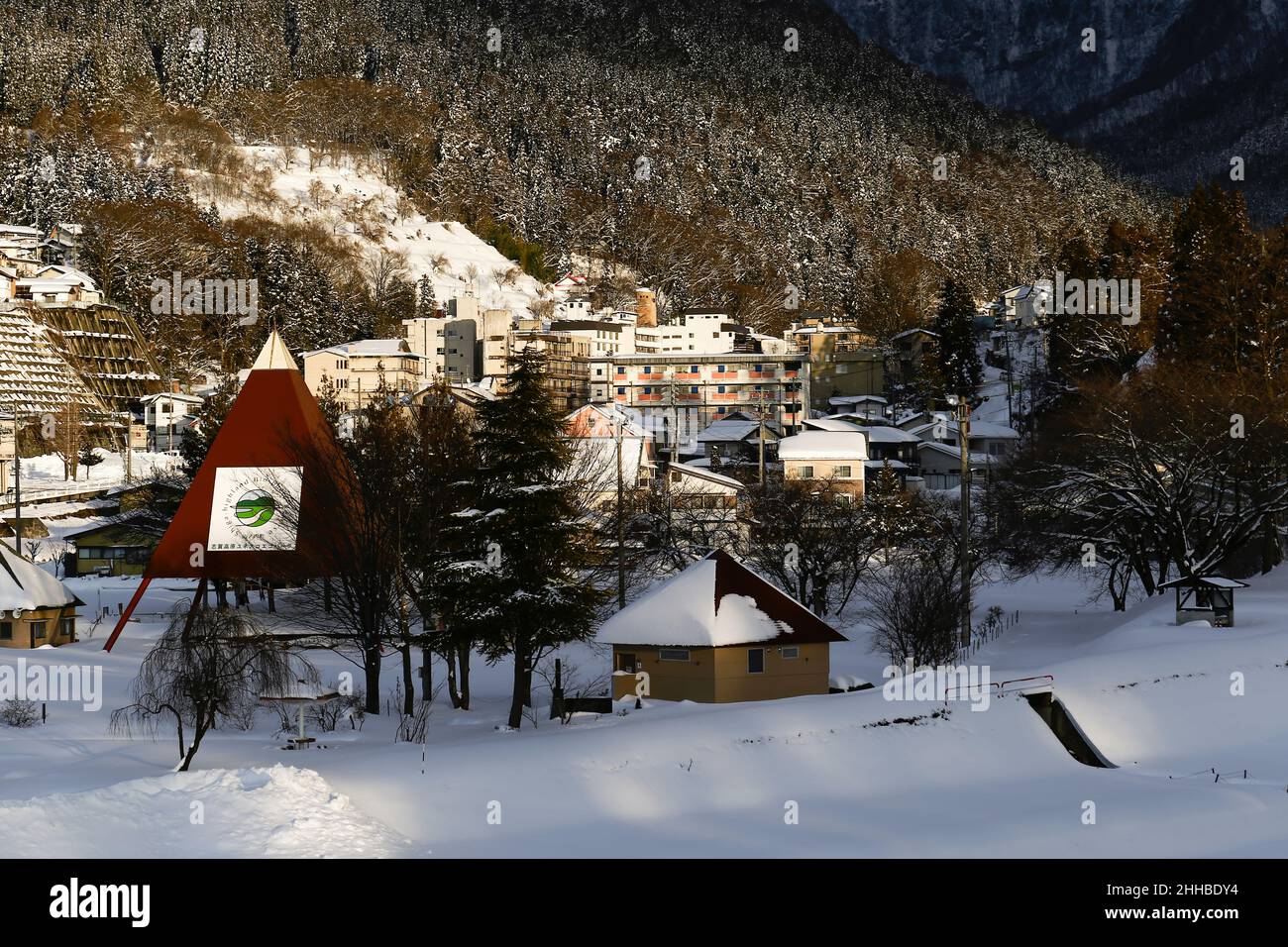 Yudanaka, Nagano, Japan, 2022/22/01 , Yudanaka Onsen in winter 21/22 ...