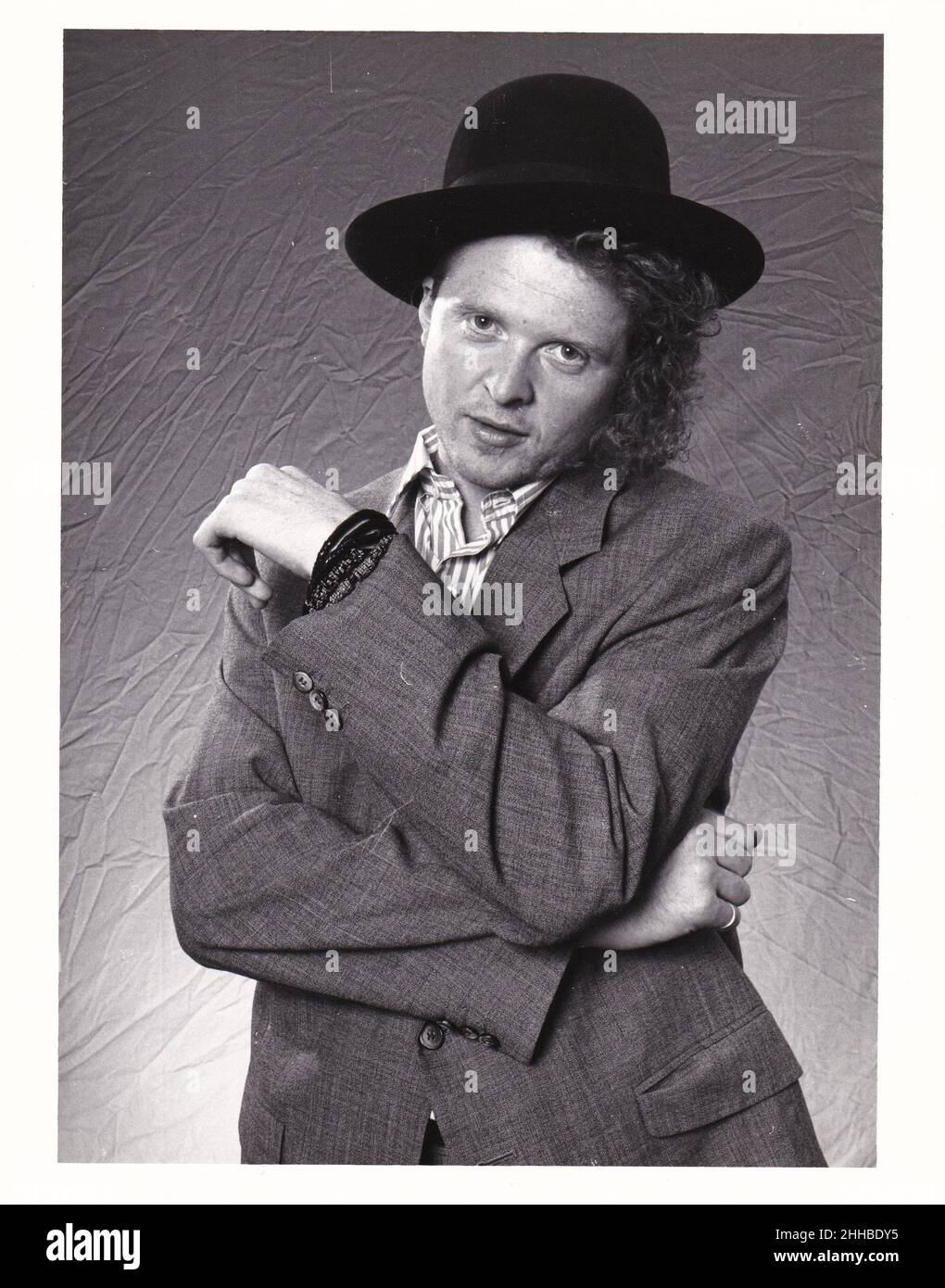 Portrait of Mick Hucknall of Simply Red circa 1985 Credit: Ron Wolfson ...