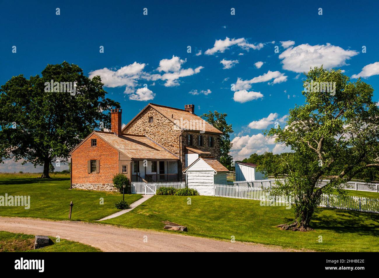 The Michael Bushman Farm on a Beautiful Summer Day, Gettysburg National ...