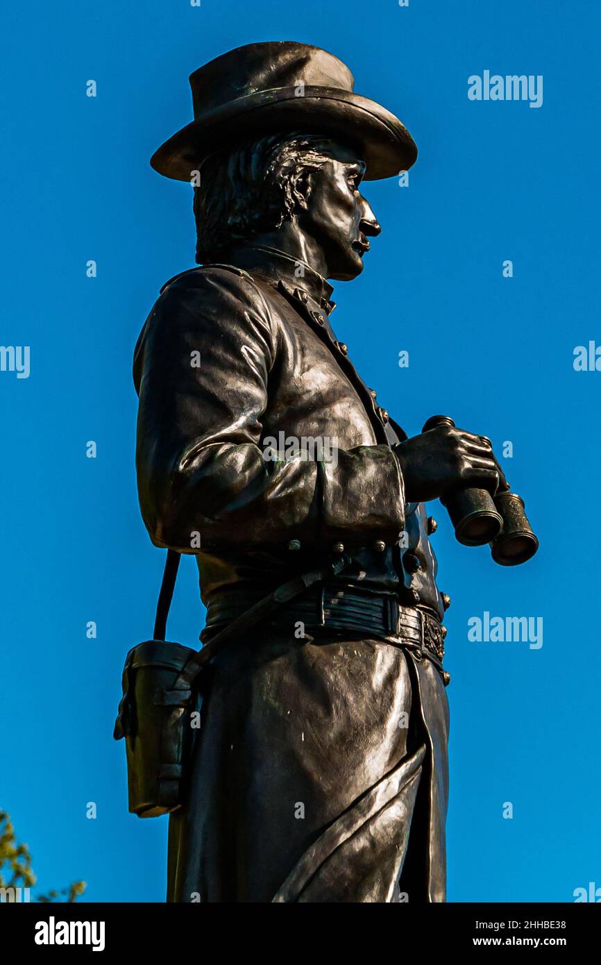 The Monument to Brigadier General Gouverneur Kemble Warren. Little ...