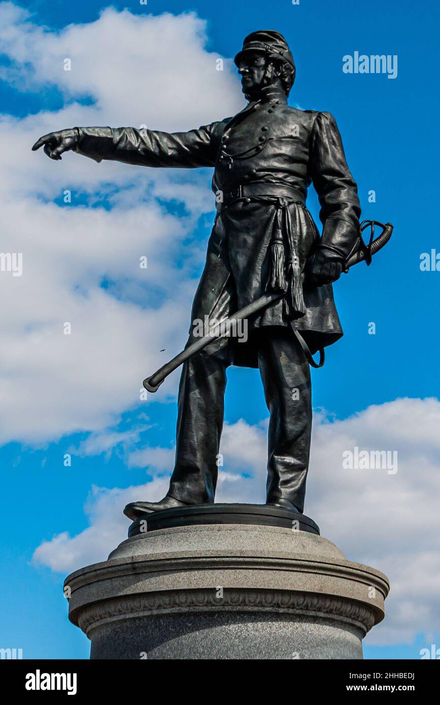 Photo of The Monument to Brigadier General James Wadsworth, Gettysburg ...