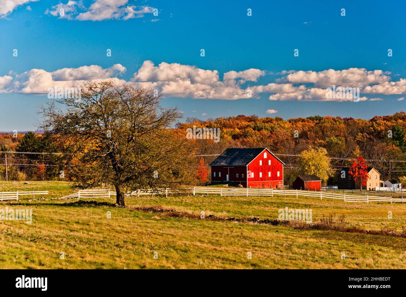 Autumn at the Gettysburg Battlefield, Pennsylvania USA Stock Photo - Alamy