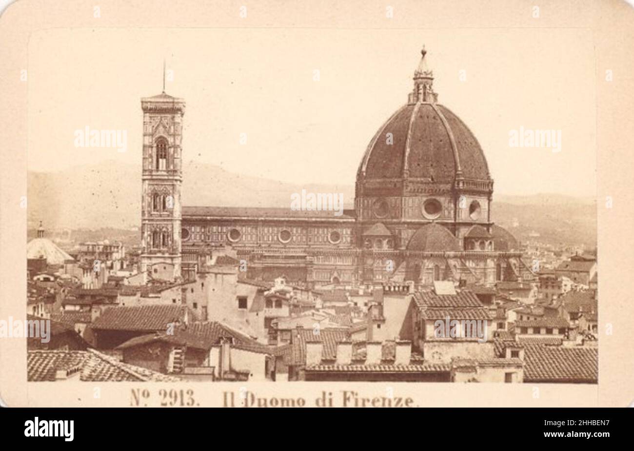 Sommer, Giorgio (1834-1914) - n. 2913 - Il Duomo di Firenze Stock Photo ...