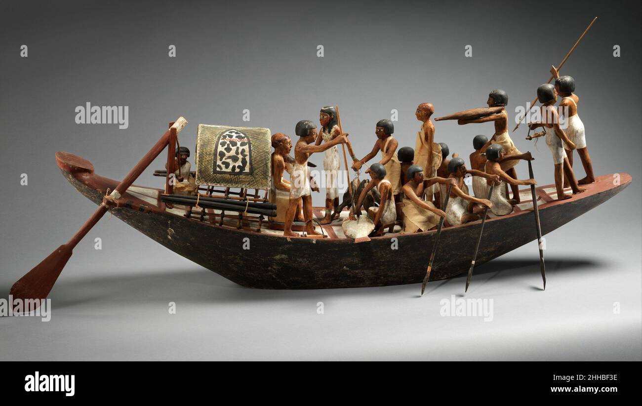 Model Sporting Boat ca. 1981–1975 B.C. Middle Kingdom Among the ...