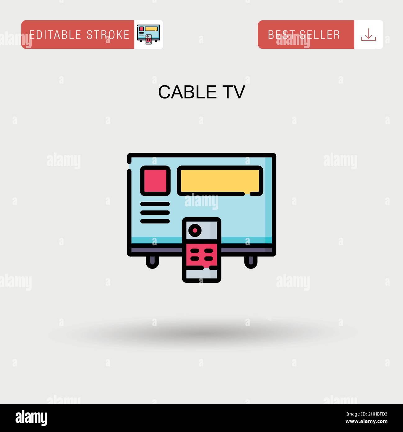 Tv remote icon Stock Vector Images - Alamy