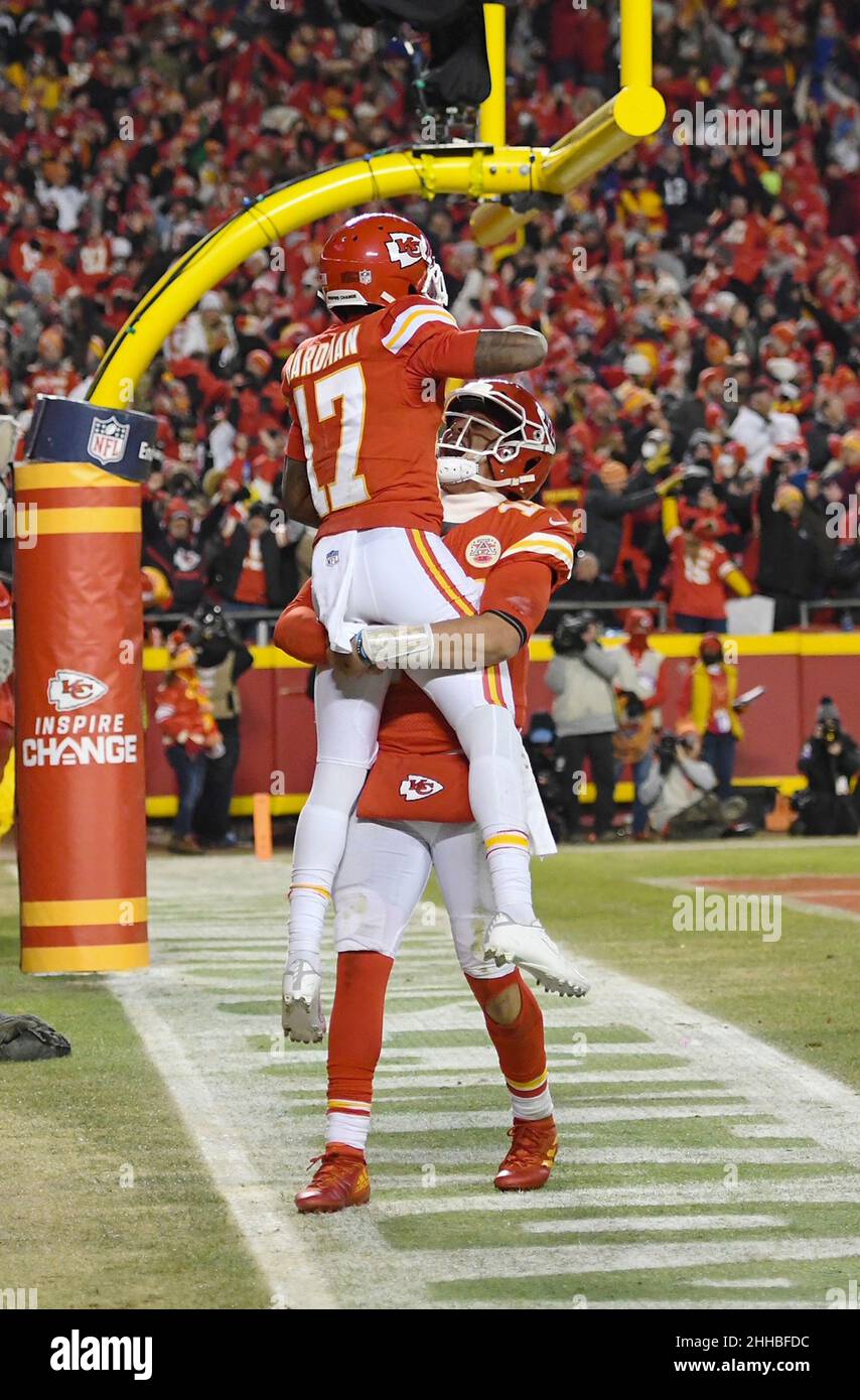 Kansas City, USA. 23rd Jan, 2022. Kansas City Chiefs wide receiver ...