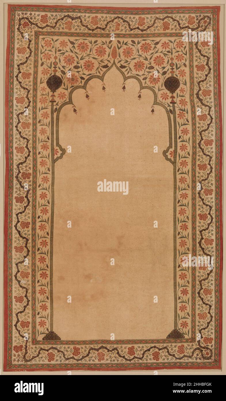 Kalamkari Panel with Niche late 17th–early 18th century Burhanpur in ...