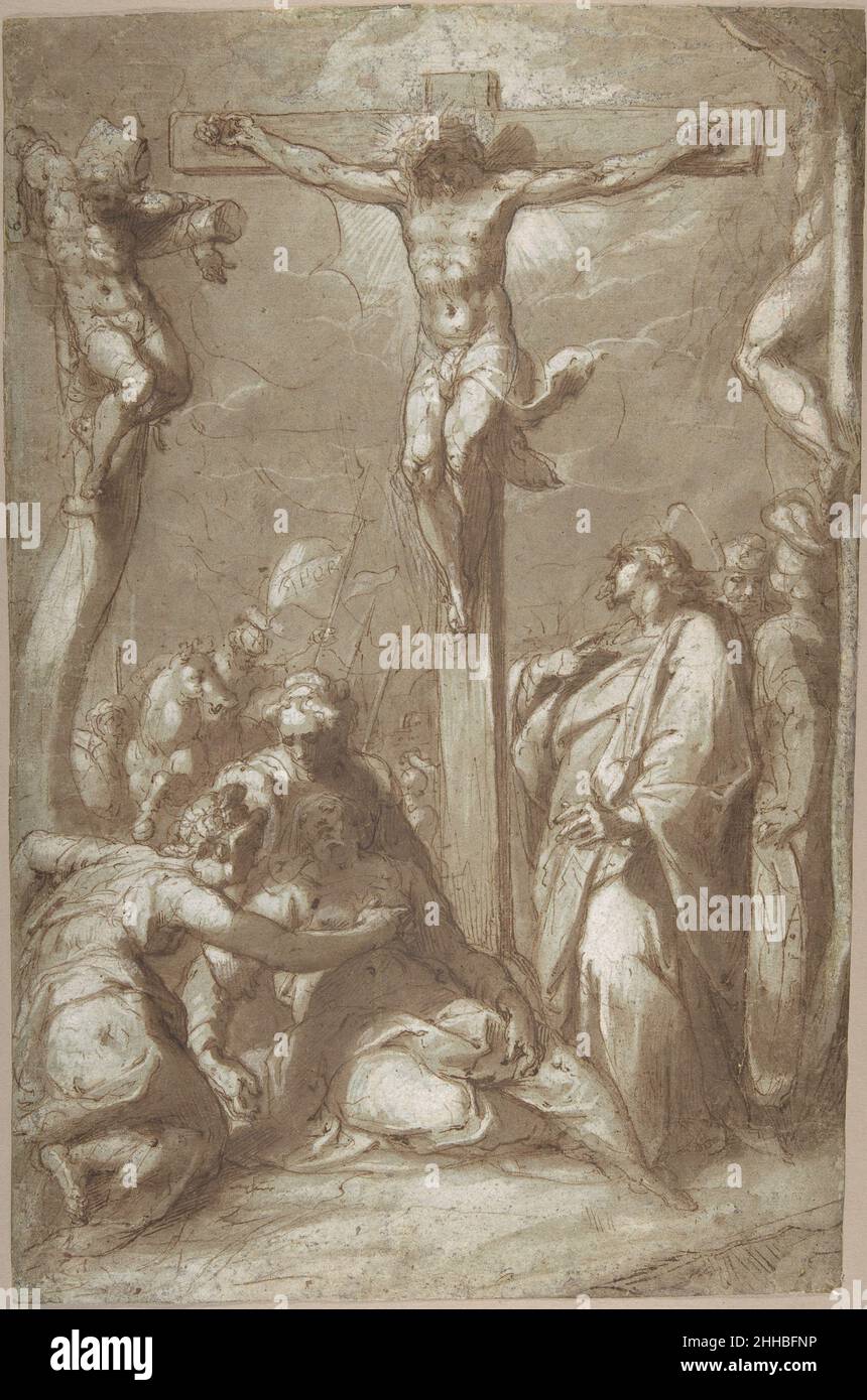 Michelangelo crucifixion drawings hi-res stock photography and images ...