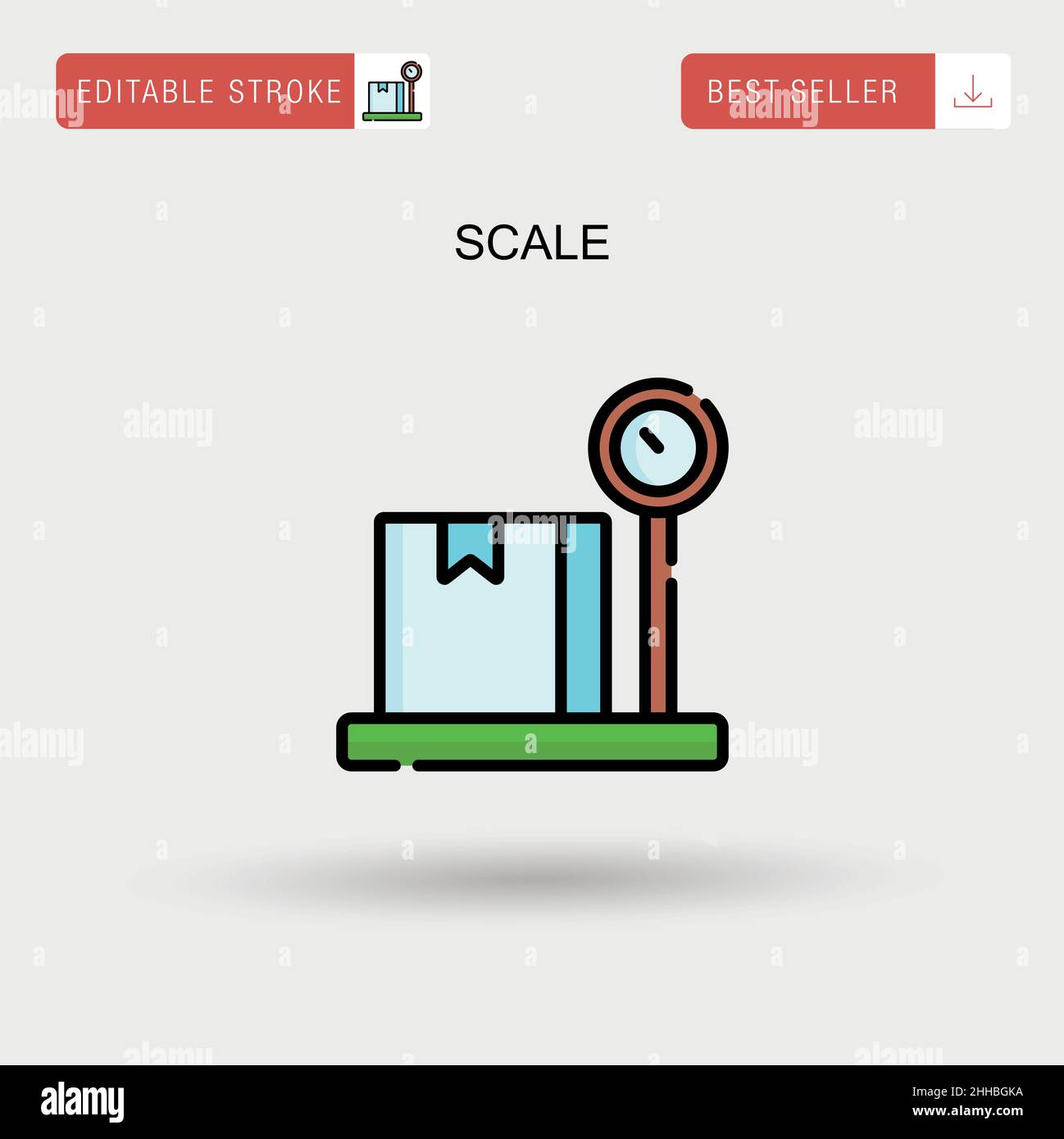 Scale Simple vector icon Stock Vector Image & Art - Alamy