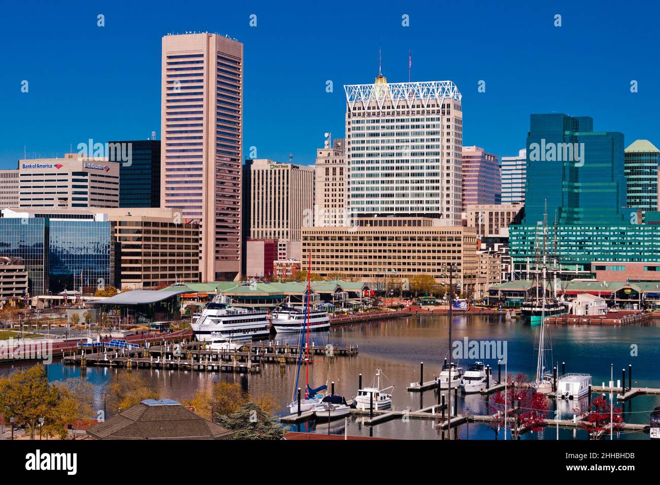Photo of Downtown Baltimore from Federal Hill, Baltimore, Maryland USA ...