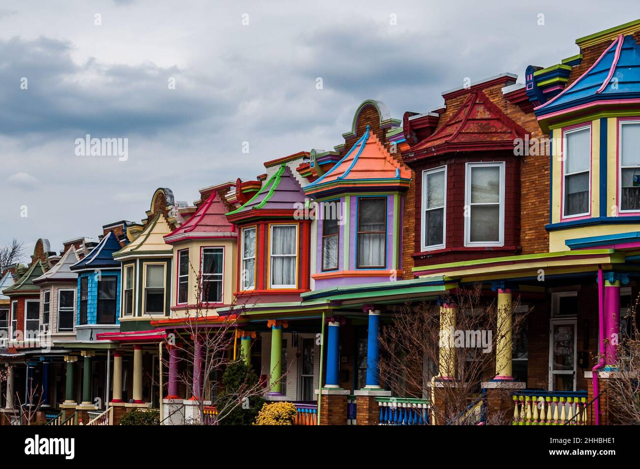 Baltimore row house architecture hi-res stock photography and images ...