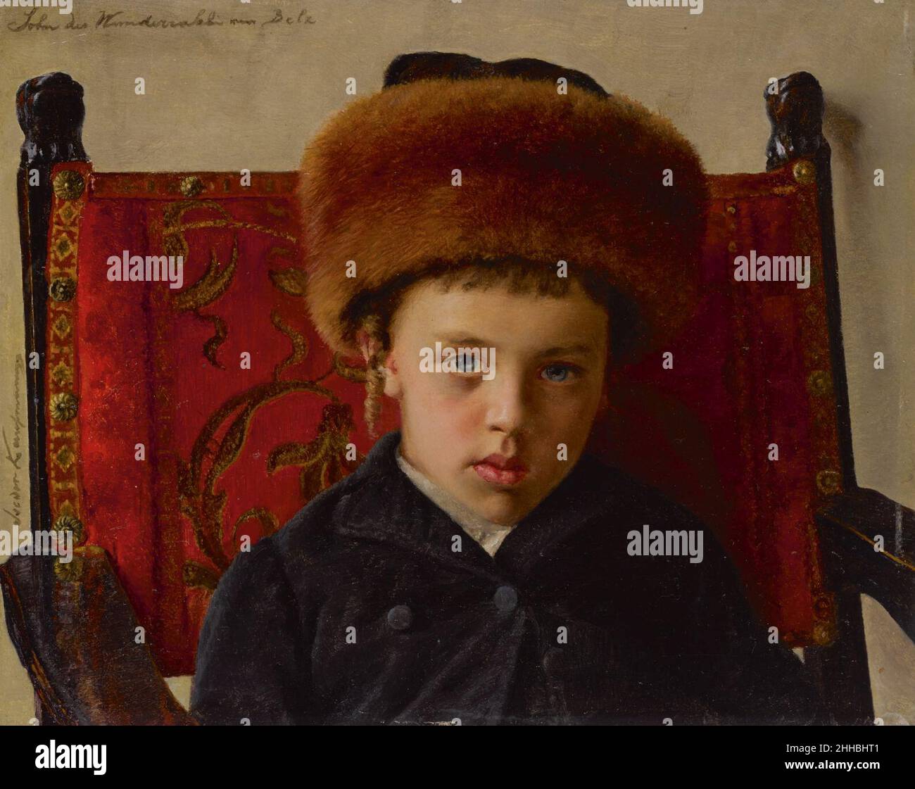 Son of the Miracle-Working Rabbi of Belz, by Isidor Kaufmann Stock ...