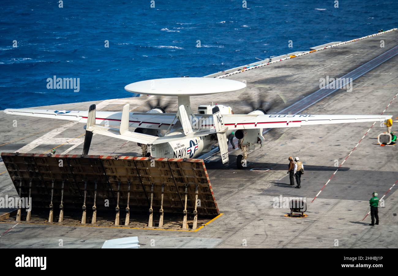 220121-N-EE352-1308 PHILIPPINE SEA (Jan. 21, 2022) An E-2D Advanced ...