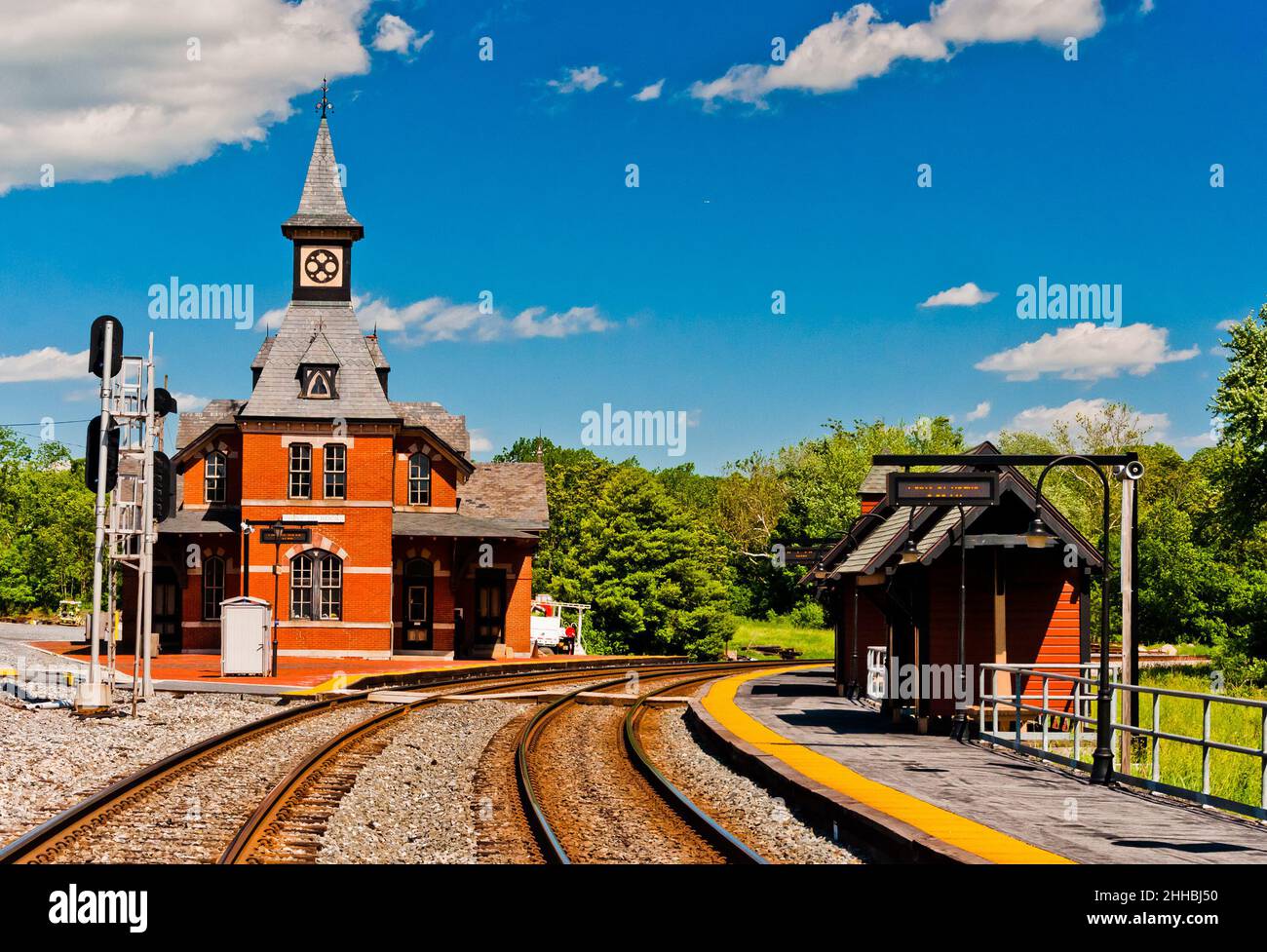 Photo of Point of Rocks Train Station, Maryland USA Stock Photo - Alamy