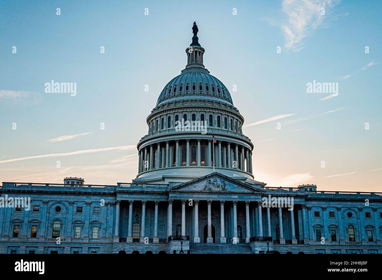 Capitol hill building dusk hi-res stock photography and images - Alamy