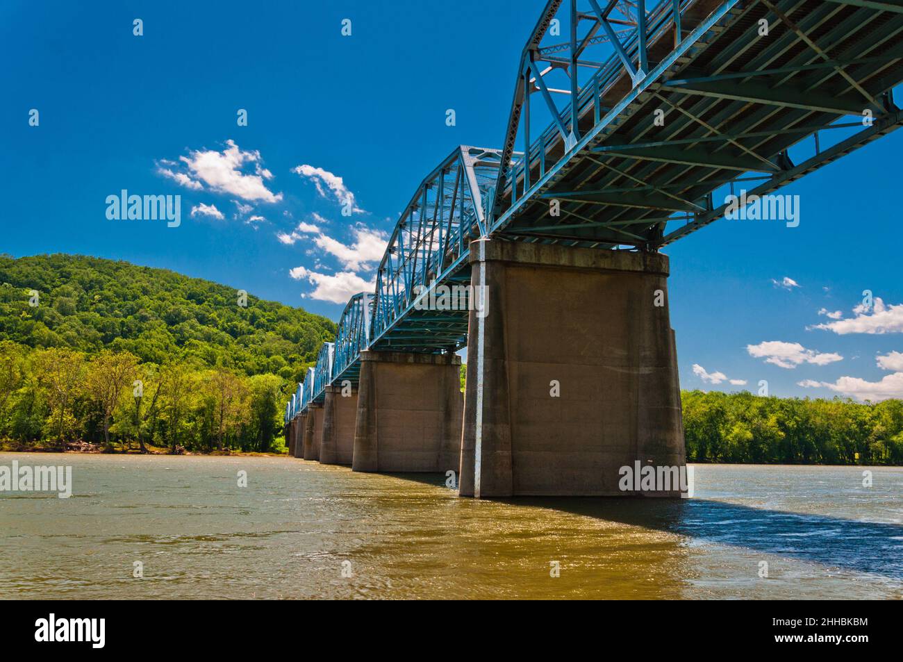 Photo of Point of Rocks Bridge and the Potomac River, Maryland USA ...