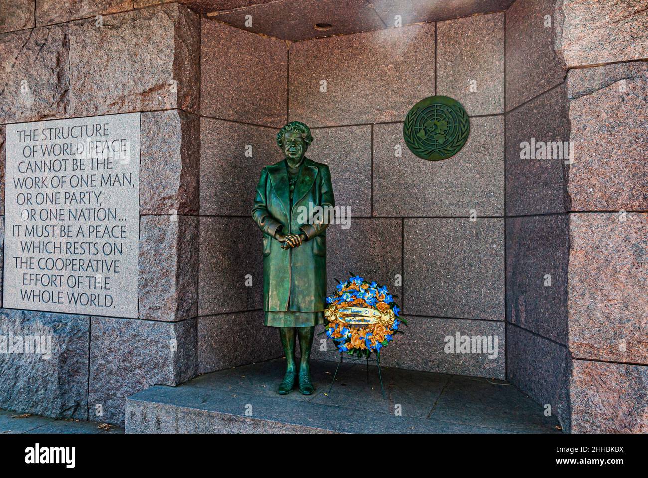Photo of Eleanor Roosevelt, FDR Memorial, Washington DC Stock Photo - Alamy