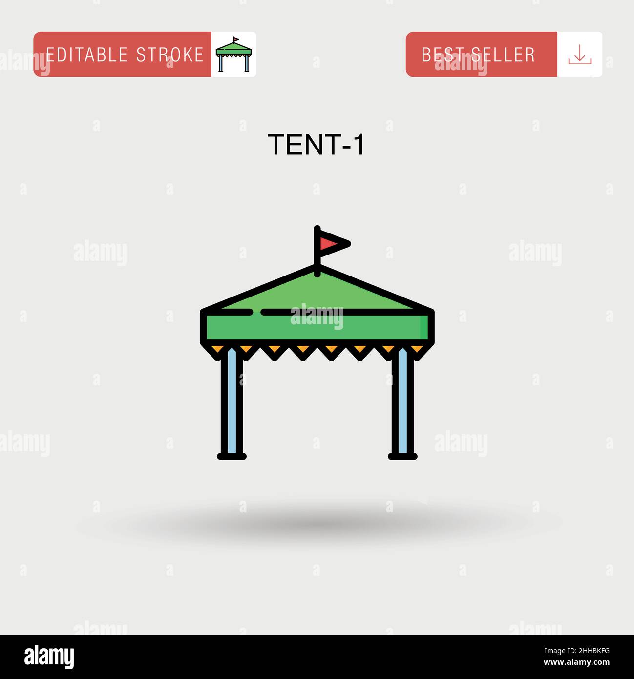 Campfire icon line simple Stock Vector Images - Alamy