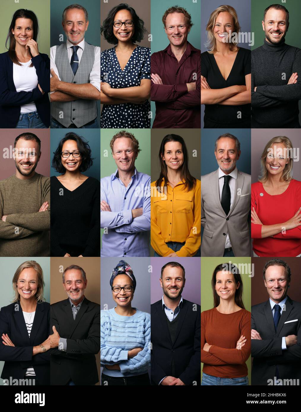 Beautiful happy people in front of a background Stock Photo - Alamy