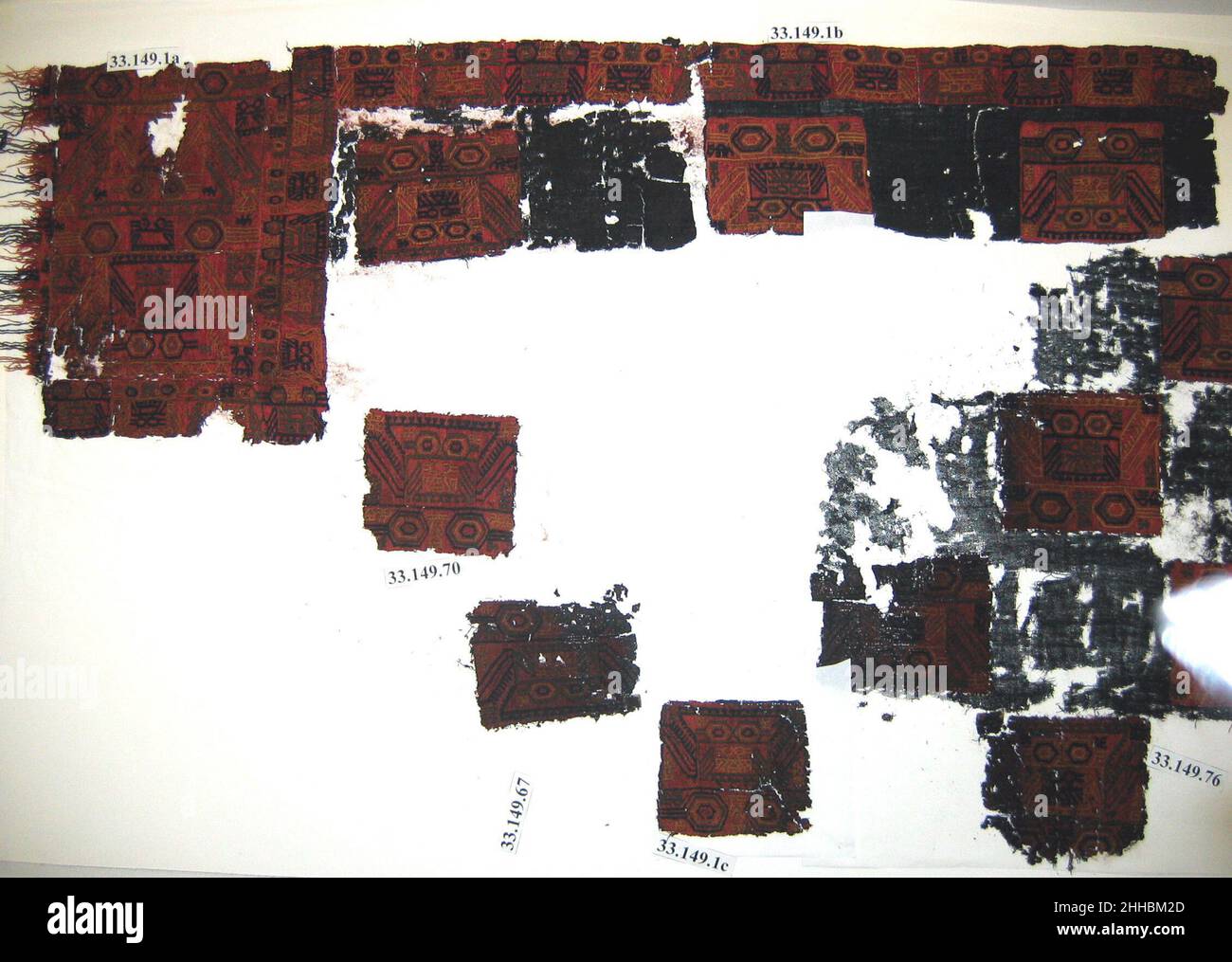 Embroidered Mantle Fragment 5th–2nd century B.C. Paracas. Embroidered ...