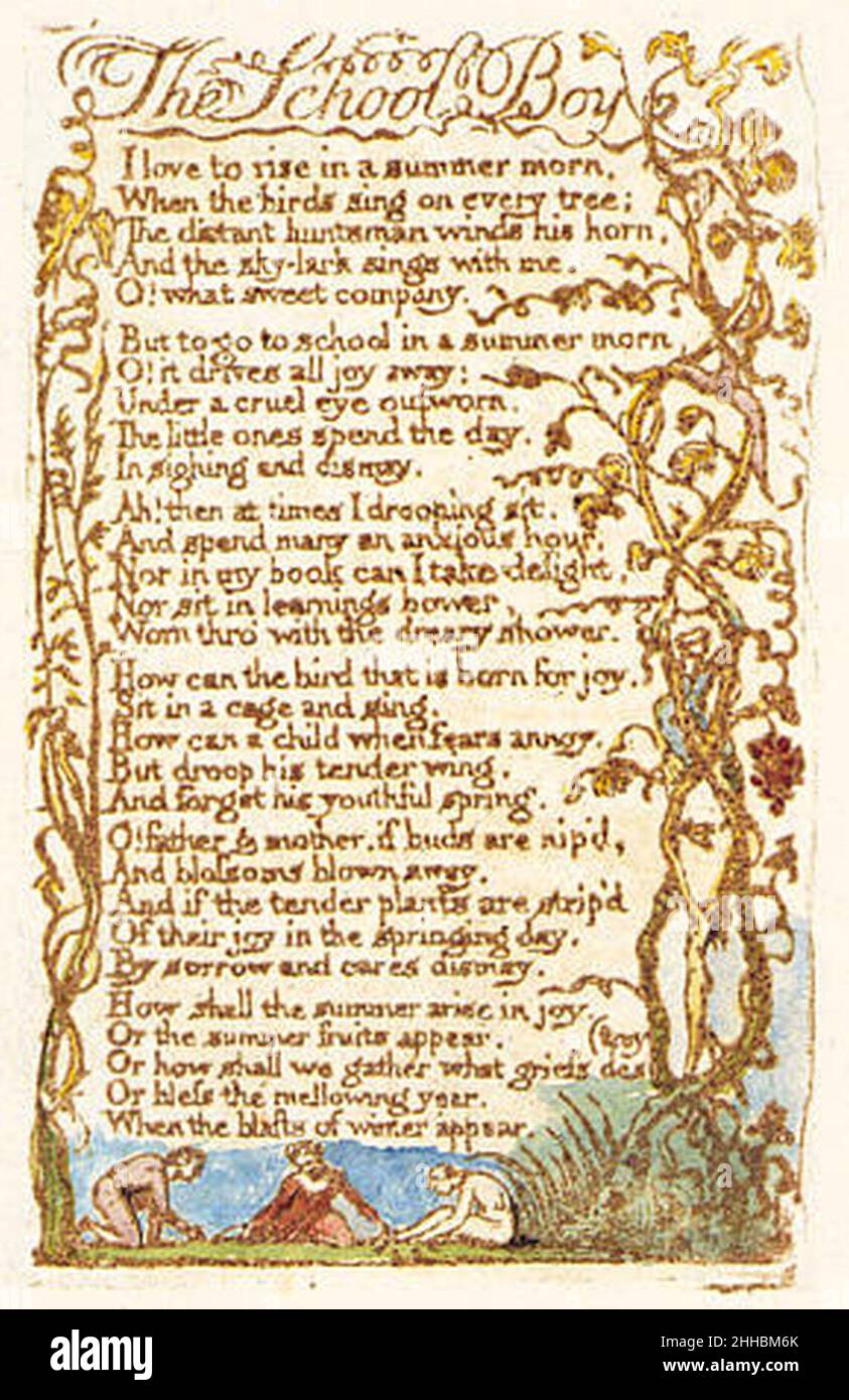 Songs of Innocence and of Experience, copy C, 1789, 1794 Stock Photo ...