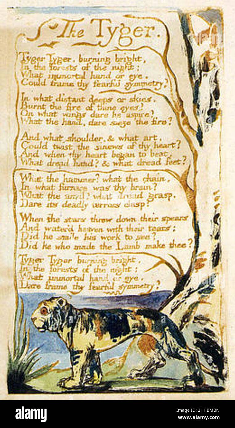Songs of Innocence and of Experience, copy C, 1789, 1794 Stock Photo ...