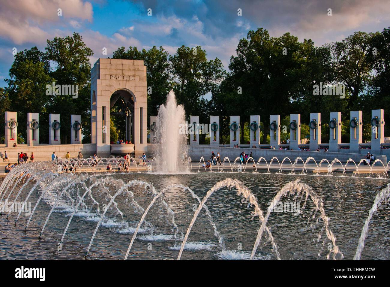 The National World War II Memorial, Washington, DC Stock Photo - Alamy